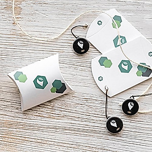 TrackR pixel - Bluetooth Tracking Device. Item Tracker. Phone Finder. iOS/Android Compatible - Black (5 Pack)