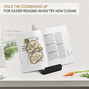 vocheer Pot Lid Holder, Kitchen Organizer Rack Spoon Rest Rack Holder-Lid Stand for Utensils in Kitchen, Black