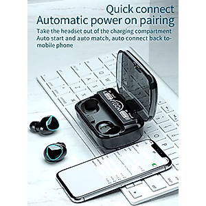 M10 TWS Wireless in-Ear Headphone Earphone Sports Waterproof Touch Headset with LED Display