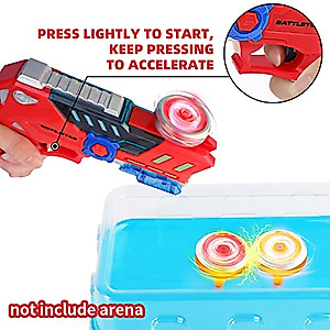 Bey Battling Top Burst Gyro Toy Set with 4 Spinning Top Burst Gyros 1 Toy Launchers Combat Battling Game Gifts for Boys Children Kids Ages 6+