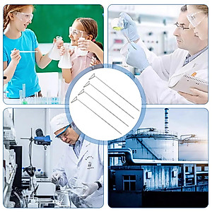 BENECREAT 10pcs 304 Stainless Steel Cell Spreader, Triangle Spreading Bar Wide Cell Spreader for Laboratory Experiments, 9x1.2 Inch