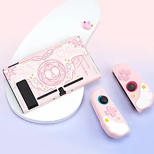 GeekShare Protective Case Compatible with Nintendo Switch Console and Joy Con- Slim Cover Case with Ergonomic Design for Switch Model- Star Wings (for Switch 2017)