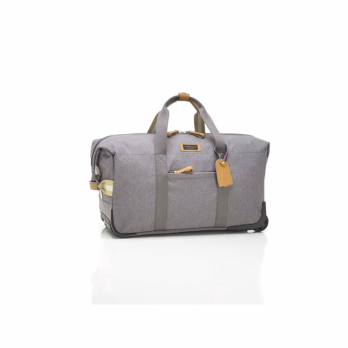 Storksak Travel Cabin Carry On with Wheels and Multi-functional Organizer, Water-Resistant, Grey