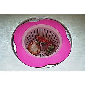 Evri-Sink Sink Strainer with Large Wide Rim, Tool for Kitchen Sinks, Fits Most Standard Kitchen Sinks, Offered a Set of Two, Colors May Vary