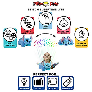 Pillow Pets, Sleep Time Light Stitch, Stuffed Animal Toy