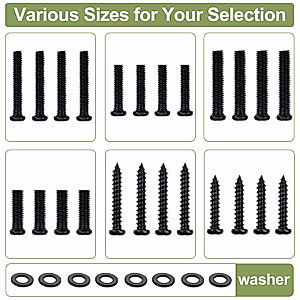 TV Stand Screws and Washers for All TV Stand Legs Screws Kit for TCL Hisense Samsung LG Vizio JVC Onn Sony Toshiba Insignia Westinghouse Philips Sharp Roku TV Legs Universal TV Stand Screws