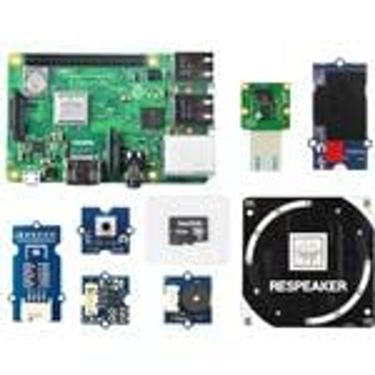 OEM Seeed Technology Co,Ltd 110060907, 110060907 Seeed Technology Co,Ltd BCM2837B0 Starter Kit 1400MHz CPU 1GB RAM Lunix/Raspbian - Arrow.com (1 Items)