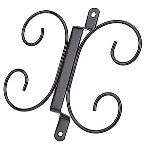 Stemware Wine Glass Rack Upside Down Holder Hanger Wall Mountable Iron Material 180x170mm/7.1x6.7in Home Kitchen Bar Decor(black)