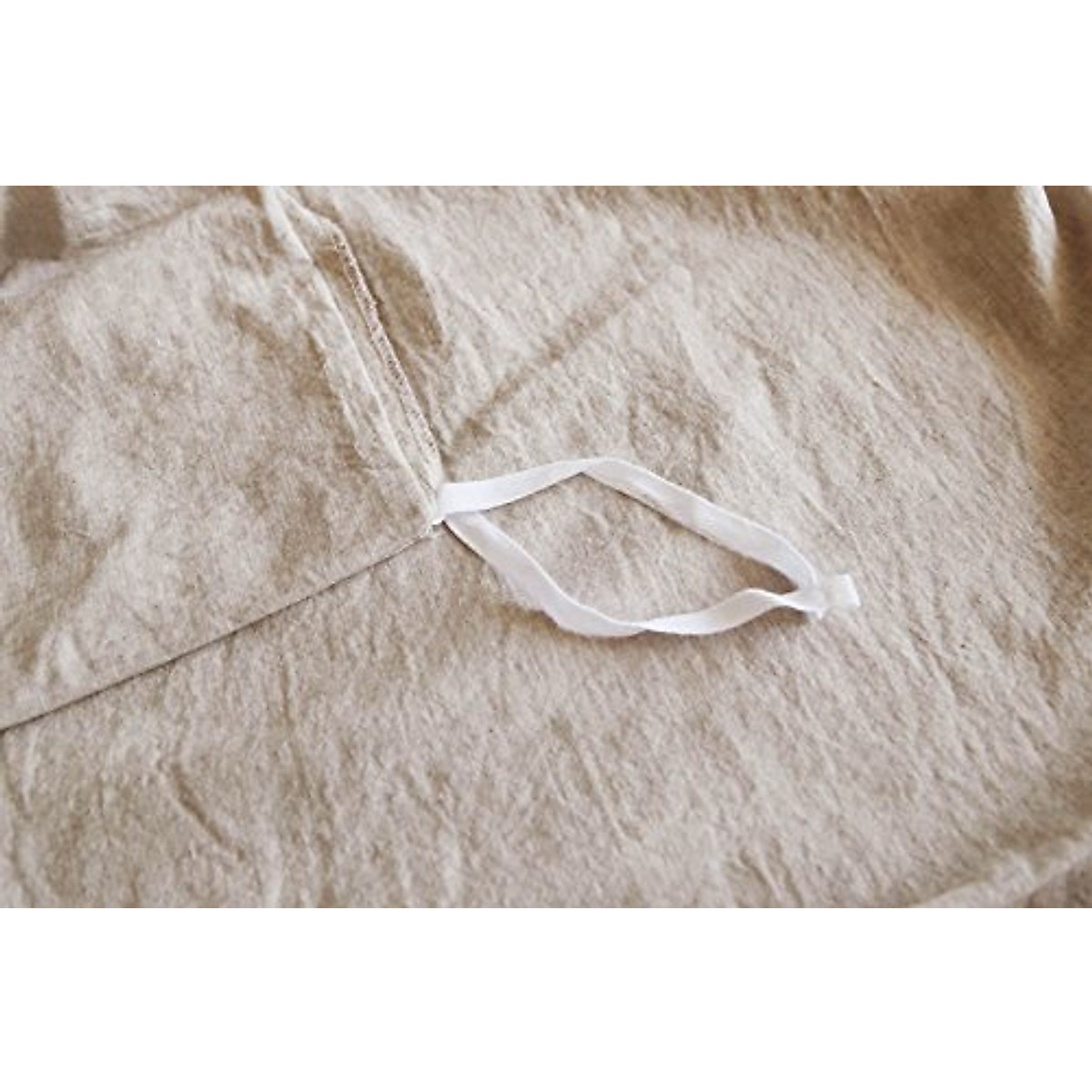 meadow park 100% Stone Washed Linen Duvet Cover Set 3 Pieces, Queen 90 inches x 92 inches, Pillow Shams 20 inches x 26 inches, Ties Closure Style, Corner Ties, Super Soft, Solid Natural Linen Color