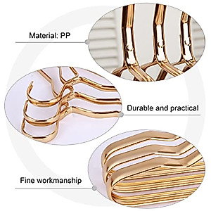 LIFKOME 5/10/15/20/30 Packs Coat Hangers 17.7 Strong Metal Wire Hangers Heavy Duty Clothes Hangers with Non Slip Grooves Standard Suit Hangers Space Saving Clothing Hanger