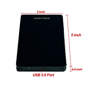 Avolusion HD250U3-Z1-PRO 500GB USB 3.0 Portable External Gaming Hard Drive (for PS4, Pre-Formatted) - 2 Year Warranty