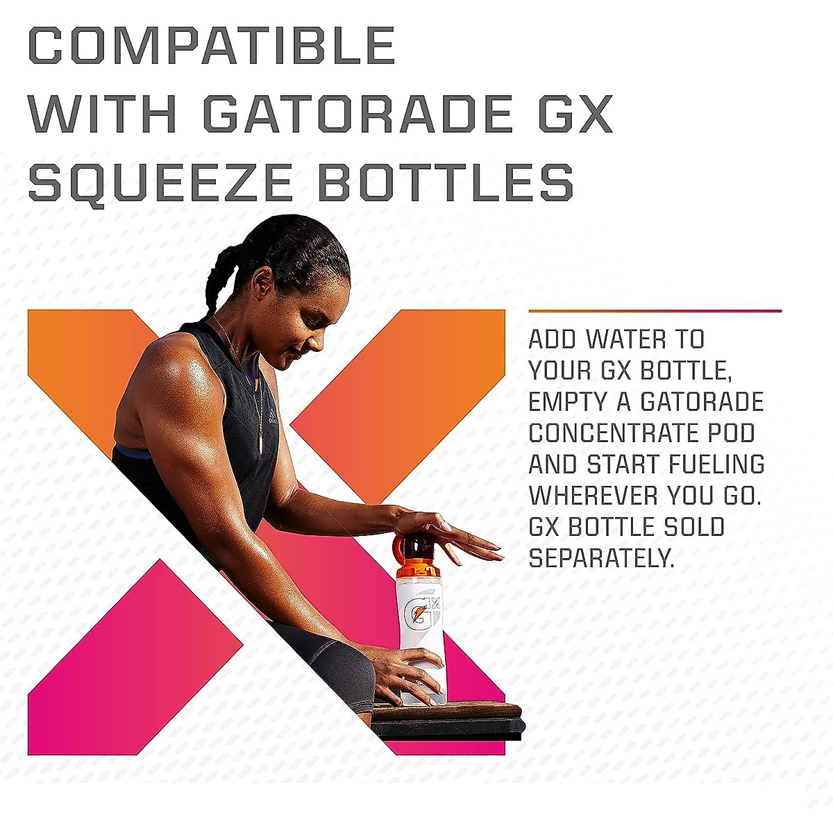 Gatorade Gx Pods, Fruit Punch, 4 Counts of Gatorade Pods for Gatorade Gx Water Bottle, Makes 30 Fl. Oz.