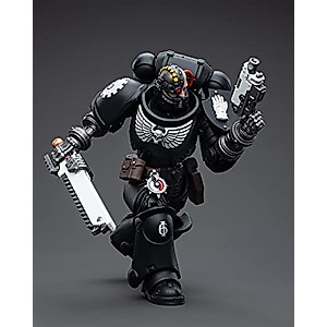 Pipigirl JoyToy Warhammer 40K Space Marine Genuine License 1/18 Soldier, Iron Hands Assault Intercessors, 4inch Models Space Marines Action Figures Kits (Brother Ignar)