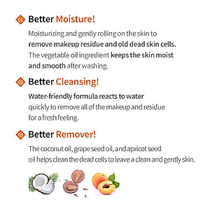 ETUDE HOUSE Real Art Cleansing Oil Moisture 185ml | Moist type cleansing oil effective for removing dead skin cells, cleansing away makeup residue and old skin cells