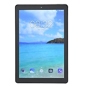Luqeeg HD Tablet, Octa Core Processor 100‑240V 5GWIFI 6GB RAM 128GB ROM Tablet PC FHD Screen for Android 10 (Grey)