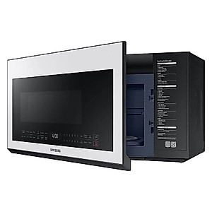 Samsung ME21B706B12 1000W Bespoke Over-the-Range Microwave (White Glass)