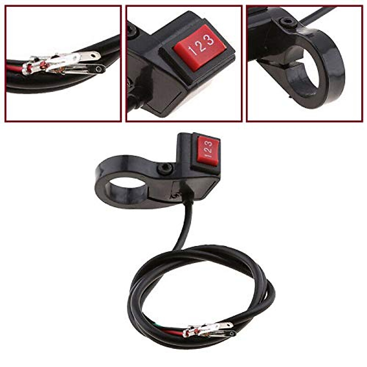 Bike Electric Three Speed Switch Ebike 3 Speed Switch for Ebike Scooter