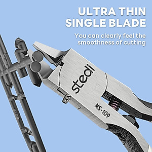 stedi Ultimate Model Nippers,Ultra-thin Single-edge and Nippers Case,for Gundam Repairing Plastic Model and Fixing, 5-Inch for Gunpla Model,Sprue Cutter for Plastic Model Building