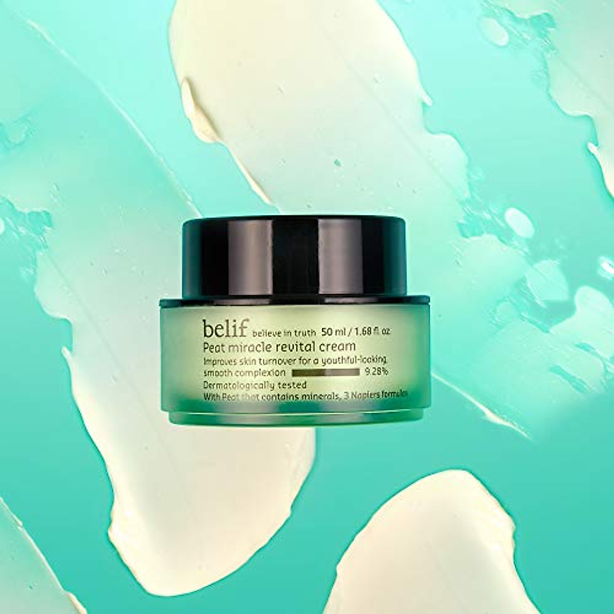 Belif Peat Miracle Revital Cream - Rich & Velvety Anti-Aging Face Moisturizer for Elasticity & Repair - 1.68 Fl Oz