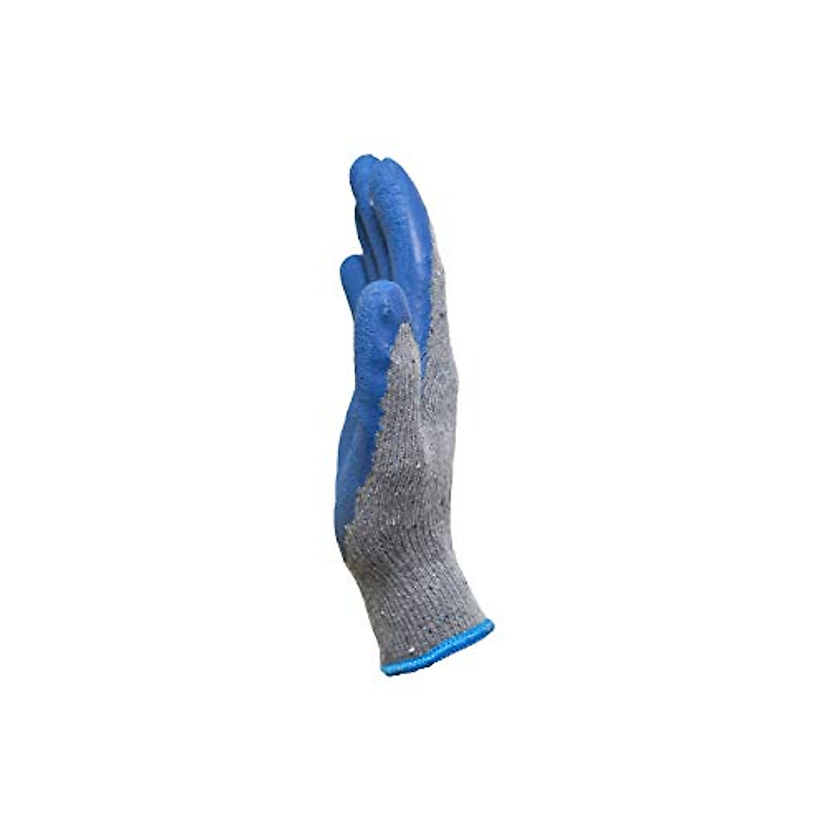 G & F Products - 3100L-DZ-Parent 12 Pairs Large Rubber Latex Double Coated Work Gloves for Construction, gardening gloves, heavy duty Cotton Blend Blue
