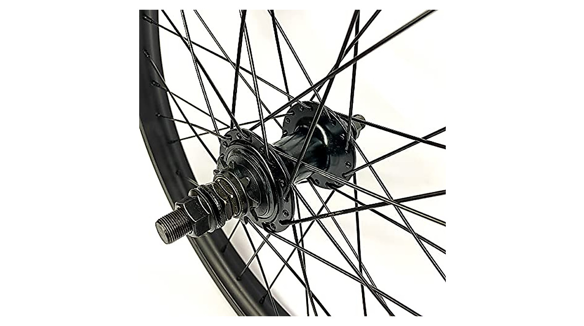 Eastern Bikes Atom BMX Rear Wheel - Durable Matte Black