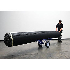 Vestil CARPET-45 Portable Carpet Dolly with Fully Pneumatic Wheels, 500 lbs Capacity, 60" Length x 26" Width x 20" Height, Platform Width (in.) 14-11/16.