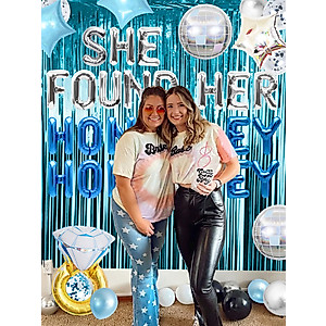 JeVenis She Found Her Honey Honey Sign Balloons Mamma Mia Bachelorette Party Decorations Last Disco Bachelorette Party Decorations Retro 70s Bridal Shower Decorations