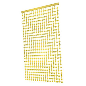 4 Sets Five-Pointed Star rain Silk Curtain Party Fringe Backdrop Fringe Curtain Ornament Doorway Tassel Curtain Door Fringe Curtains foil Door Curtain The pet Baby Porch Door Trim