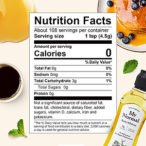 My Normal Keto Allulose 17.1 Fl Oz - Allulose, Monk Fruit and Stevia Blend, Zero Calorie Sweetener, 1:1 Sugar Substitute, Gluten Free, No Erythritol & Glycemic Impact, 0g Net Carbs - Keto, Paleo, Vegan Friendly