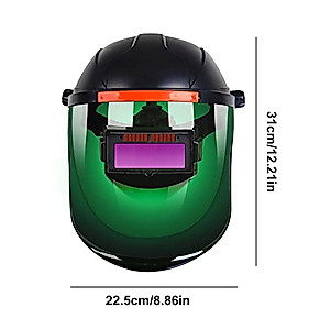 Welding Helmet Auto Darkening, True Color Solar Welder's Helmet, Welding Mask, Welding Hood for TIG MIG ARC Adjustable Shade 9-13 Welder Mask