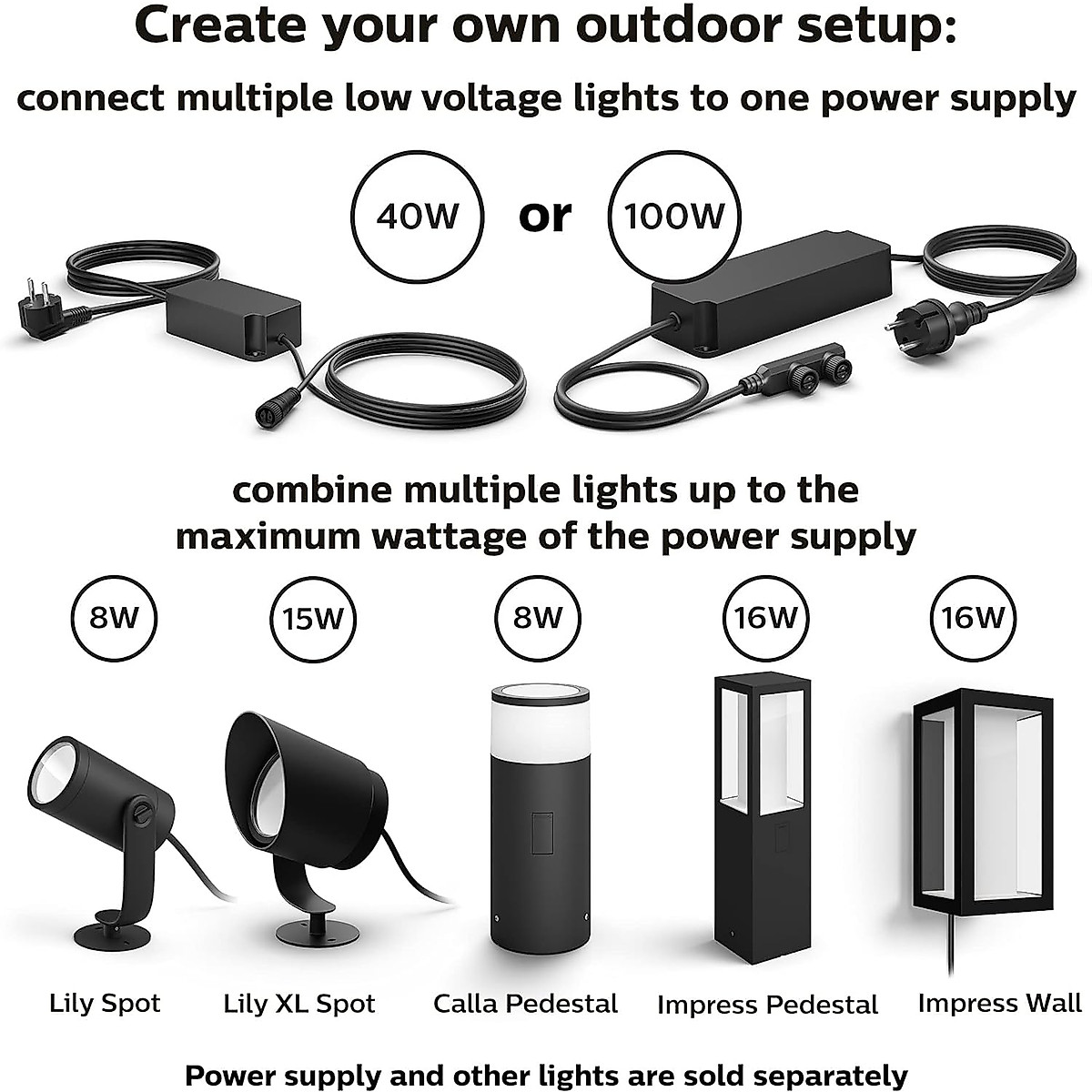 Philips Hue Lily White & Color Outdoor Smart Spot Light Extension (Hue Hub & Power Source Required), 1 Hue White & Color Smart Spot Light + Mount kit, Works with Alexa, HomeKit & Google Assistant