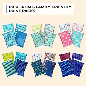 Thrive Ice Packs for Lunch Bags - Reusable Ice Packs for Cooler and Lunch Box - Long Lasting, Lightweight, Soft Gel Ice Packs for Camping, Beach Bags, Picnics, Injuries - Pack of 4