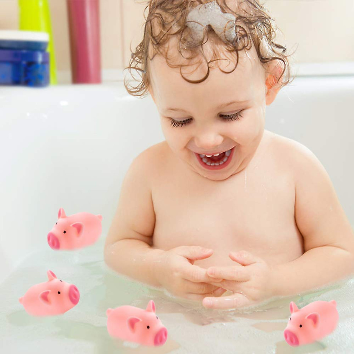 Rubber Pig Bath Toy Bath Toy Baby Bulk Baby Shower Birthday Decorations Party Favors Gift