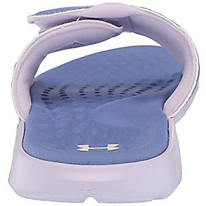 Under Armour Women's Ignite Pro Slide, (400) Baja Blue / Nebula Purple / Nebula Purple, 7, US