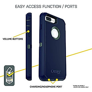 OtterBox Defender Series Case for iPhone 8 PLUS & iPhone 7 PLUS (ONLY) Case Only - Non-Retail Packaging - Night Purple/Pale Beige