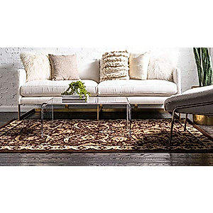 Unique Loom Espahan Collection Traditional Classic Inspired, Intricate Design Area Rug, 10 ft x 13 ft, Brown/Beige