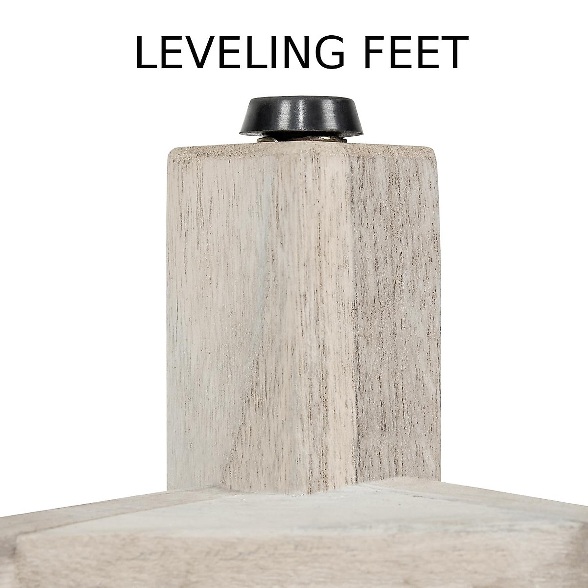 TeakCraft Gray Teak Shower Bench with Shelf 21 Inch for Bathroom, Spa - Fully Assembled, Shower Stool, Rustic Gray Finish, The Elisa