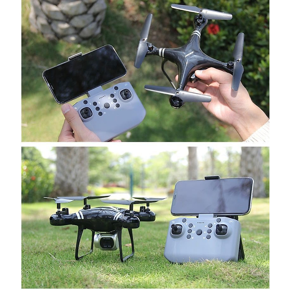 QAONIE KY101 Mini Drone with 720P HD Camera Remote Control Toys Gifts, 2 Batteries 30 Mins