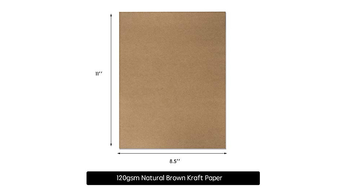 120 Pack Kraft Paper for Arts and Crafts - 8.5x11 in
