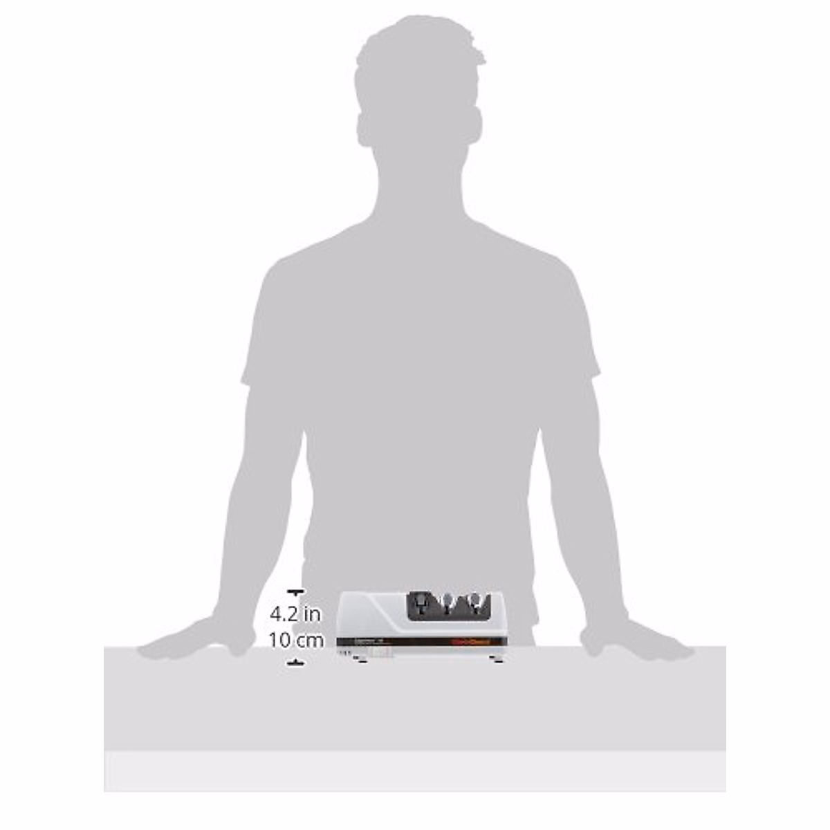 Chef'sChoice Hone EdgeSelect Professional Electric Knife Sharpener for 20-Degree Edges Diamond Abrasives Precision Guides for, Straight and Serrated Knives Made in USA, 3-Stage, White