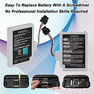 OSTENT 3.7V 1500mAh Li-ion Polymer Lithium Ion Rechargeable Battery Pack Replacement for Nintendo Wii U Gamepad