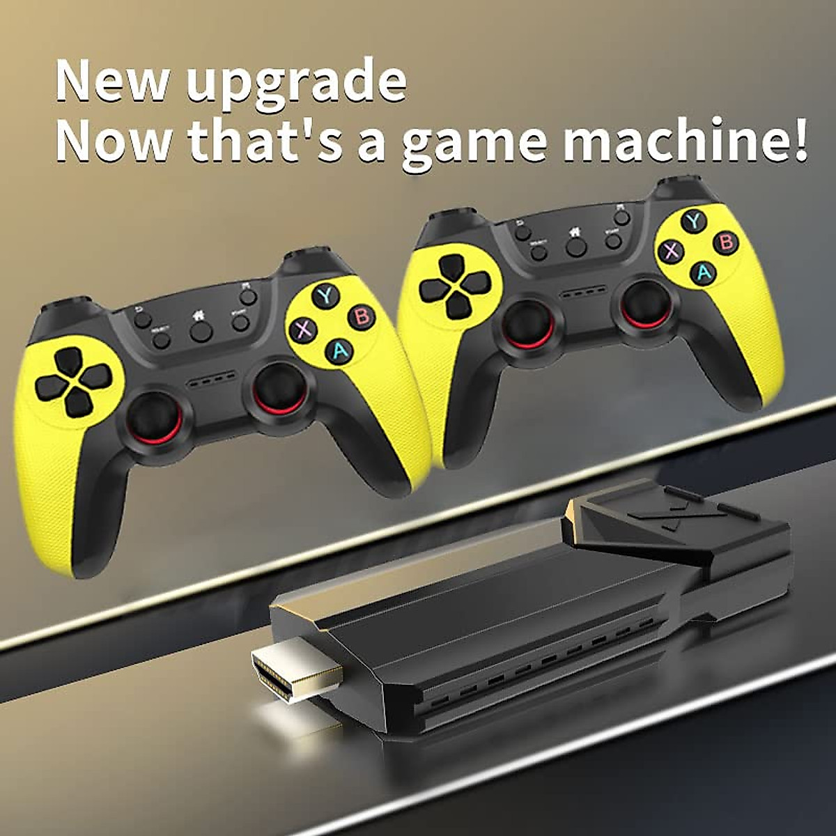 20000+ Games, Wireless Retro Game Console, Handheld Console, Plug and Play Video Game Stick, 9 emulators, 4K HDMI Output, Dual 2.4G Wireless Controllers