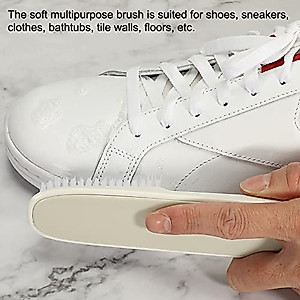 PATIKIL Cleaning Brush PBT Bristles with ABS Handle, Household Scrubbing for Shoes Sneakers Clothes, Gray