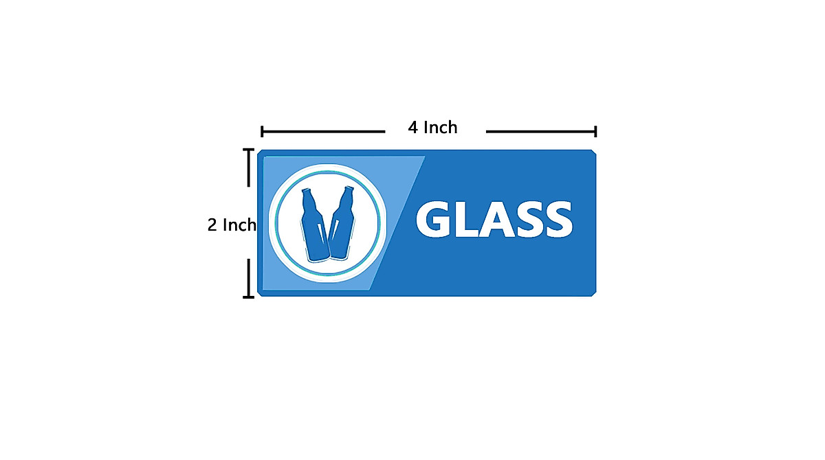 Recycle Label Decal for Trash Can - 20 Waterproof Stickers for Home ...