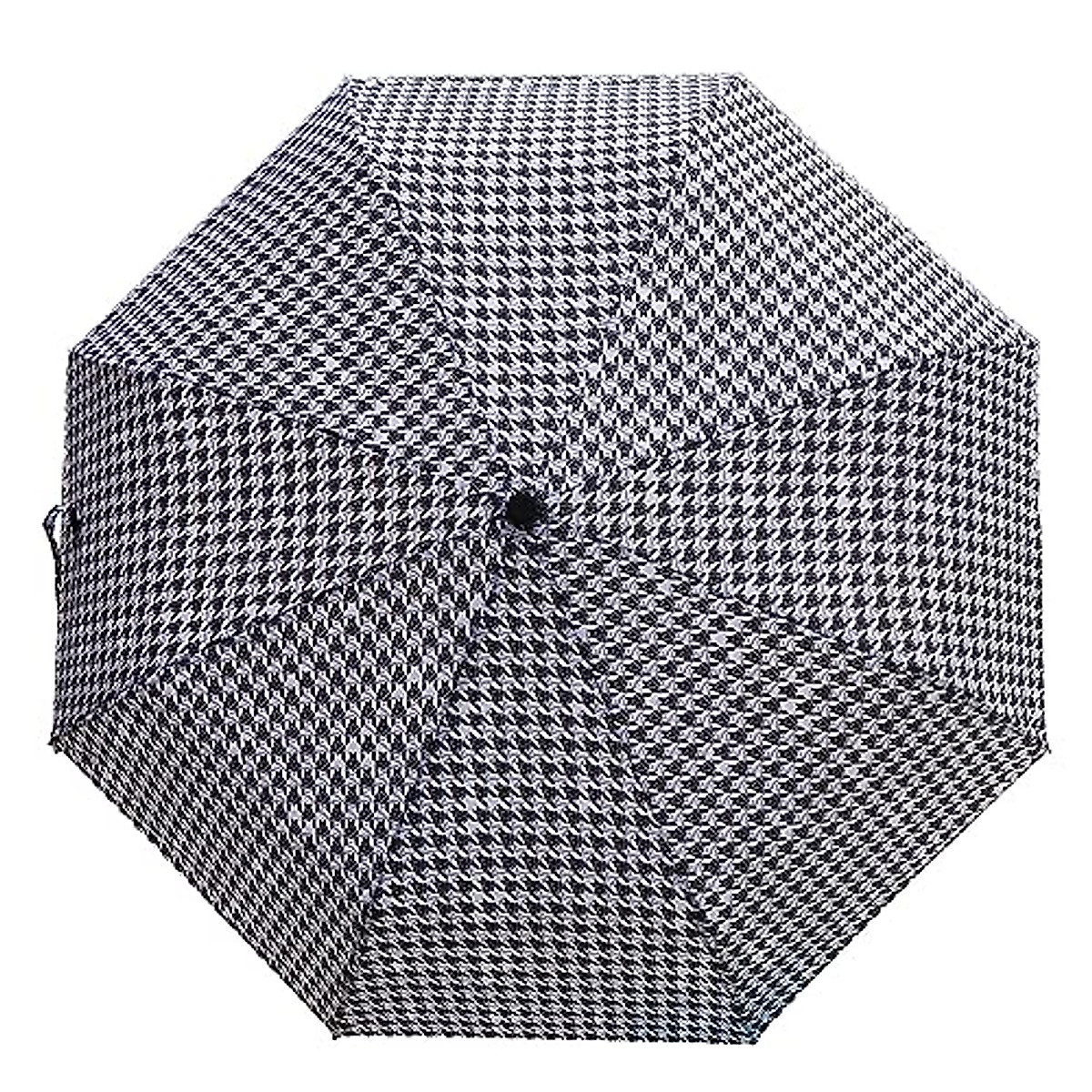 MRTLLOA 42/49 Inch Compact Windproof Travel Umbrella for Rain, Lightweight, Portable, Strong, Folding Umbrellas for Women and Men(42 inch,Herringbone)