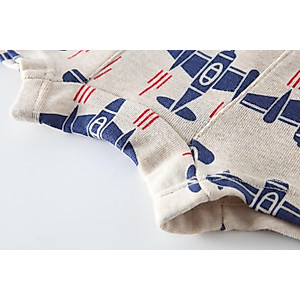 Choco Moon Little Boys'Cotton Space, aircraft, space, armored vehicles Boxer Brief Soft Underwear Multipack Size 5