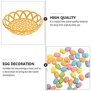 LABRIMP 200 pcs Flower Basket Easter Egg Decoration easter eggs bulk Party rabbit egg Easter Eggs Crafts faux eggs Foam Eggs polystyrene balls kid toy artificial foam material child wreath