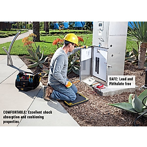 CLC Custom Leathercraft 302 Medium Shock Absorption Kneeling Pad, 14 x 21-Inch,Black