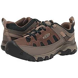 KEEN Women's Targhee Vent Low Height Breathable Hiking Shoes, Timberwolf/Sea Moss, 6.5