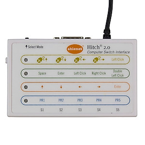 AbleNet Hitch 2 - Plug-and-Play USB Computer Switch Interface for Accessibility - Control, Learn, and Enhance User Experience - Product #10000021